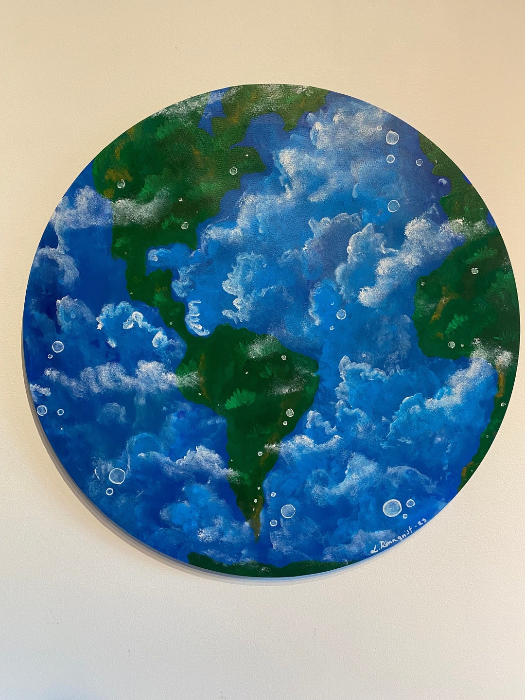 Original Earth Painting - Etsy