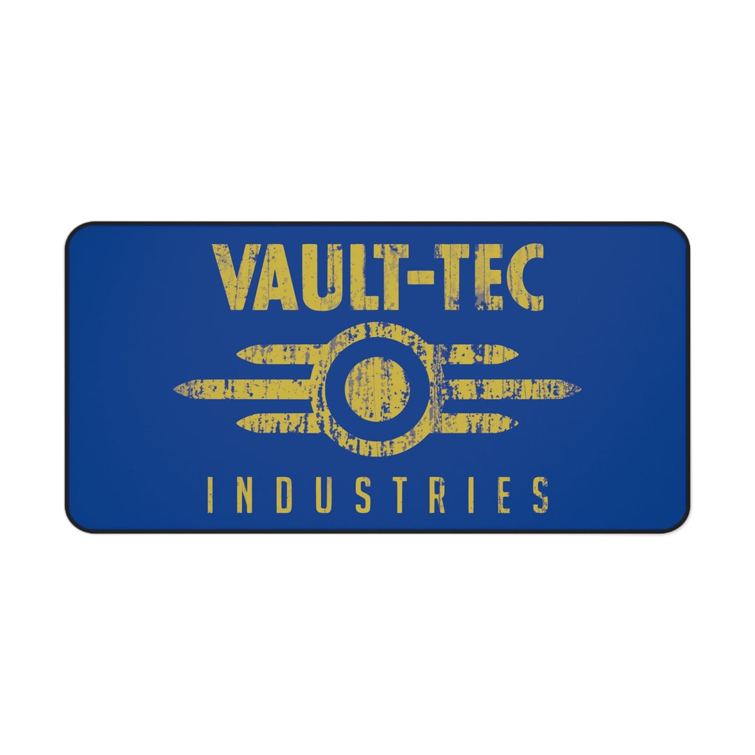 Fallout Inspired Blue Vault-tec Desk Mat - Etsy