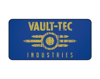 Fallout Inspired Blue Vault-tec Desk Mat - Etsy