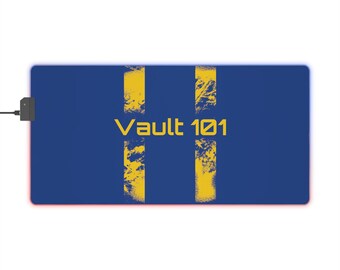 The Fallout Perk Chart Gaming Mouse Pad With RGB Led Lighting in 4 ...