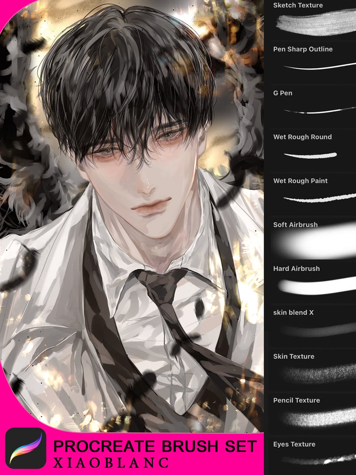 29 Procreate Brushes Set Manhwa Manga Sketch Paint Color Texture by ...