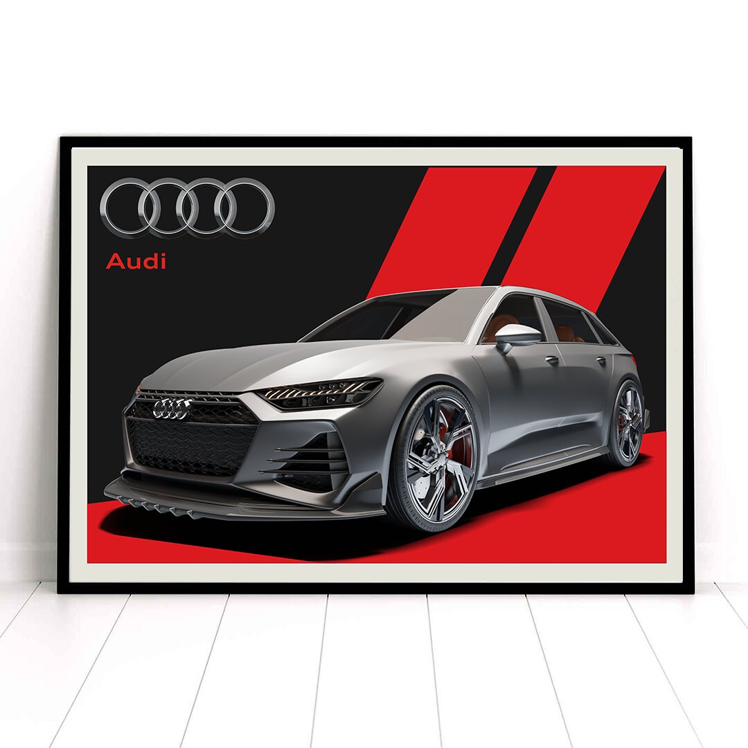 Audi RS6 Avant Supercar Poster Print Wall Art Car Poster - Etsy UK