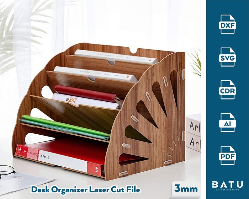 Laser Cut Organizer Svg File Glowforge Organizer Svg Organizer Storage ...