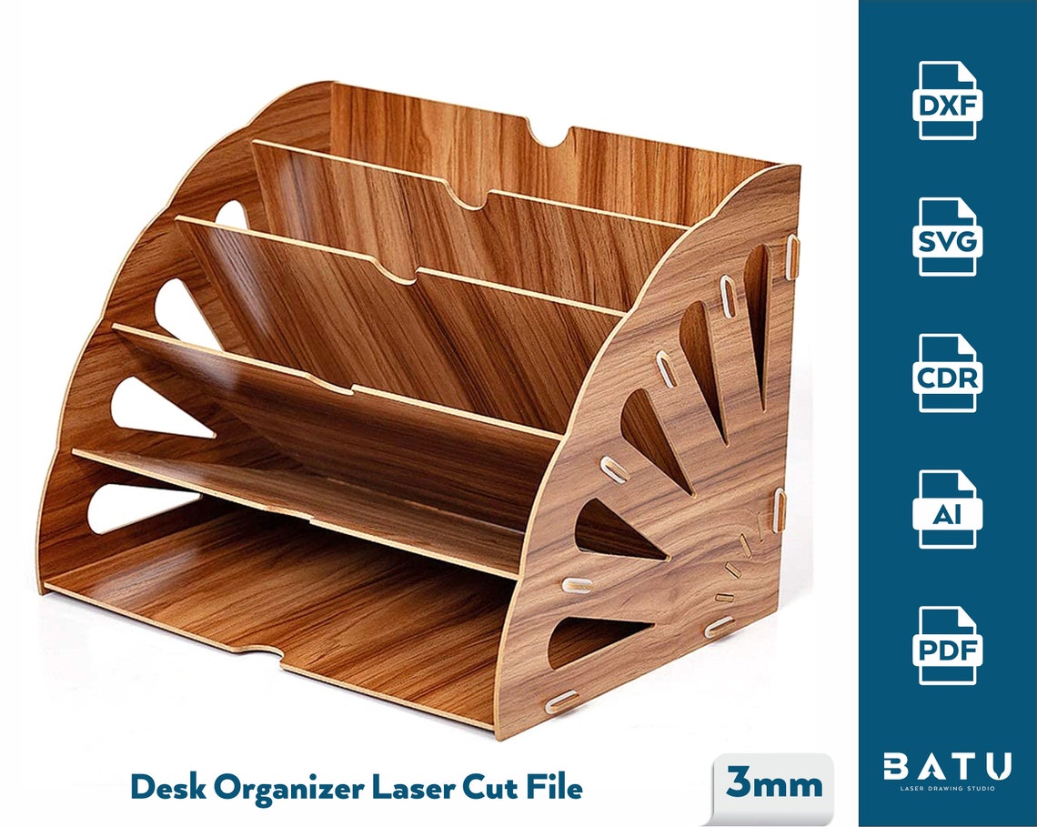 Laser Cut Organizer Svg File Glowforge Organizer Svg Organizer Storage ...