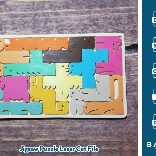 Laser Cut Alphabet Jigsaw Puzzle File - Etsy