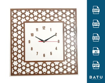 Wall Clock SVG, Watch Models, Wall Decor Clocks, SVG Files for Laser ...