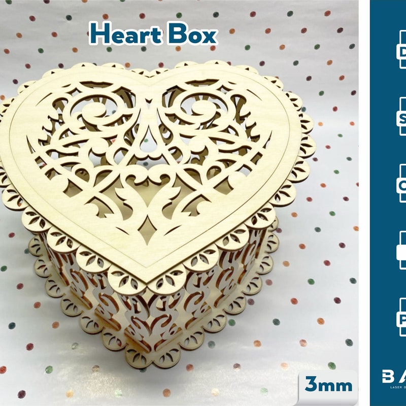 Laser Cut Box Template - Etsy