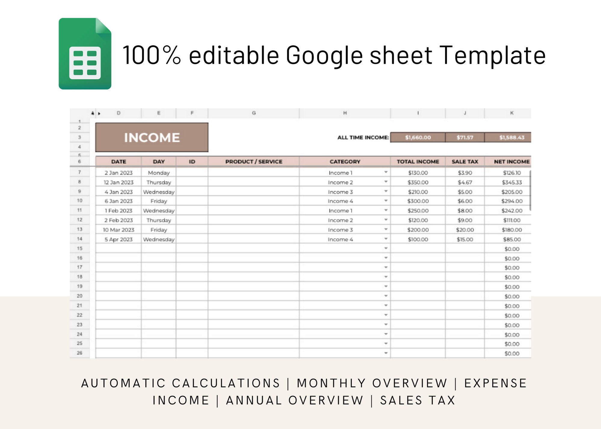 Income and Expense Tracker, Shared Expense Tracker, Expense Tracker Google Excel Sheet, Shared ...