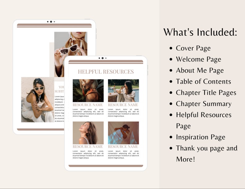 Ebook Template Canva, Ebook Template for Coaches, Editable Workbook ...
