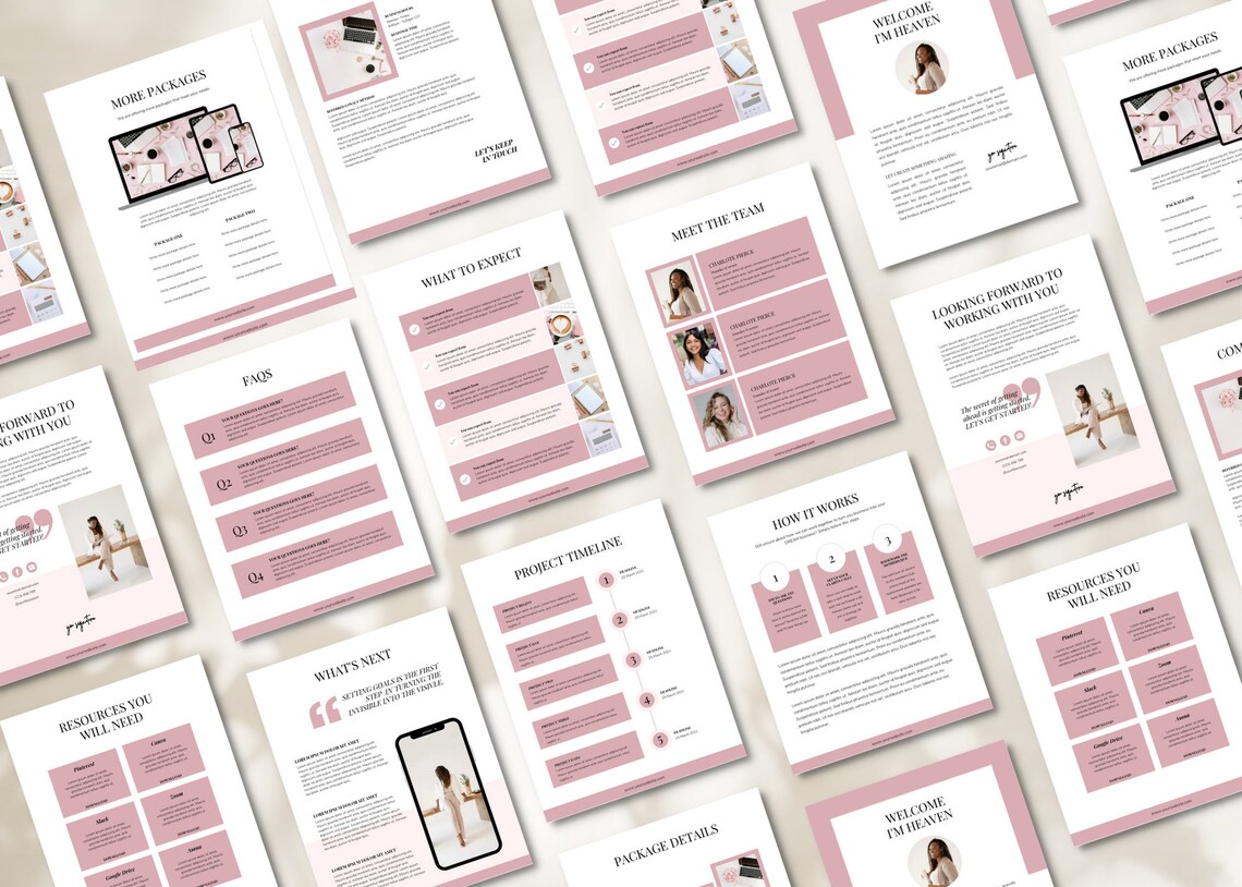 New Client Onboarding Packet, PINK Client Welcome Packet, Coaching ...