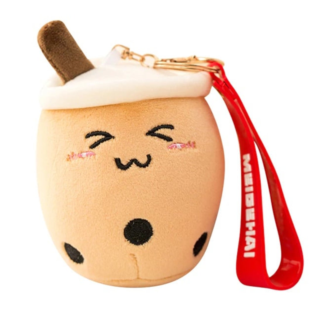 2pck Brown Boba Plushie Kawaii Keychain Squishy Plushie Gift - Etsy