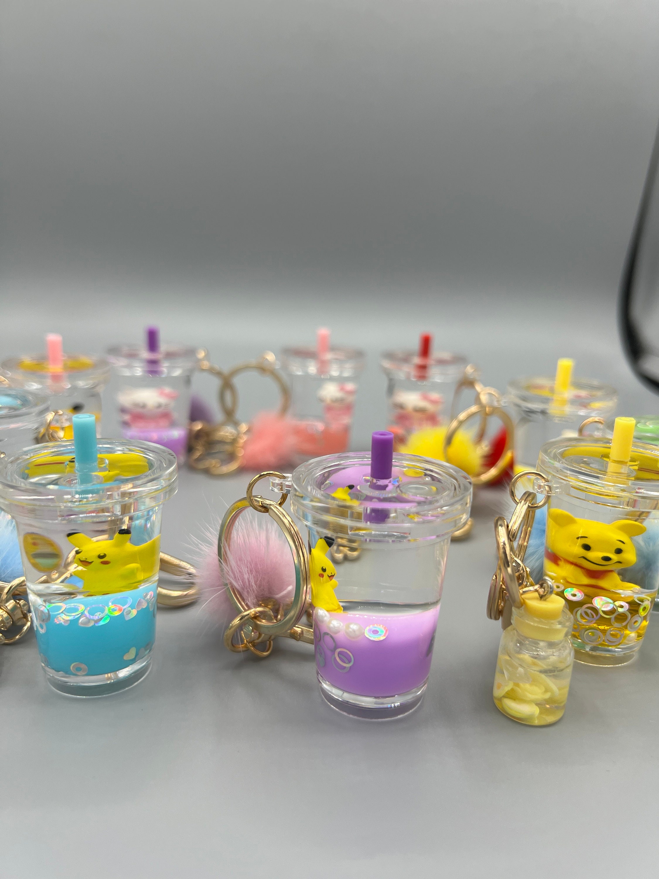 Hello Kitty Boba Baby Keychain Valentines Day Gifts for Her Kawaii Boba ...