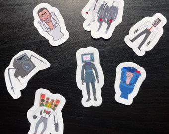 Skibidi Toilet Stickers - Etsy