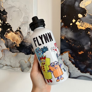 Personalized Numberblocks Water Bottle - Children's Sports Drink Bottle ...