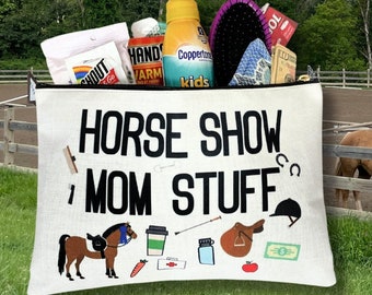 HORSE SHOW Survival Kit Zipper Pouch Makeup Cosmetic Accessories Bag ...