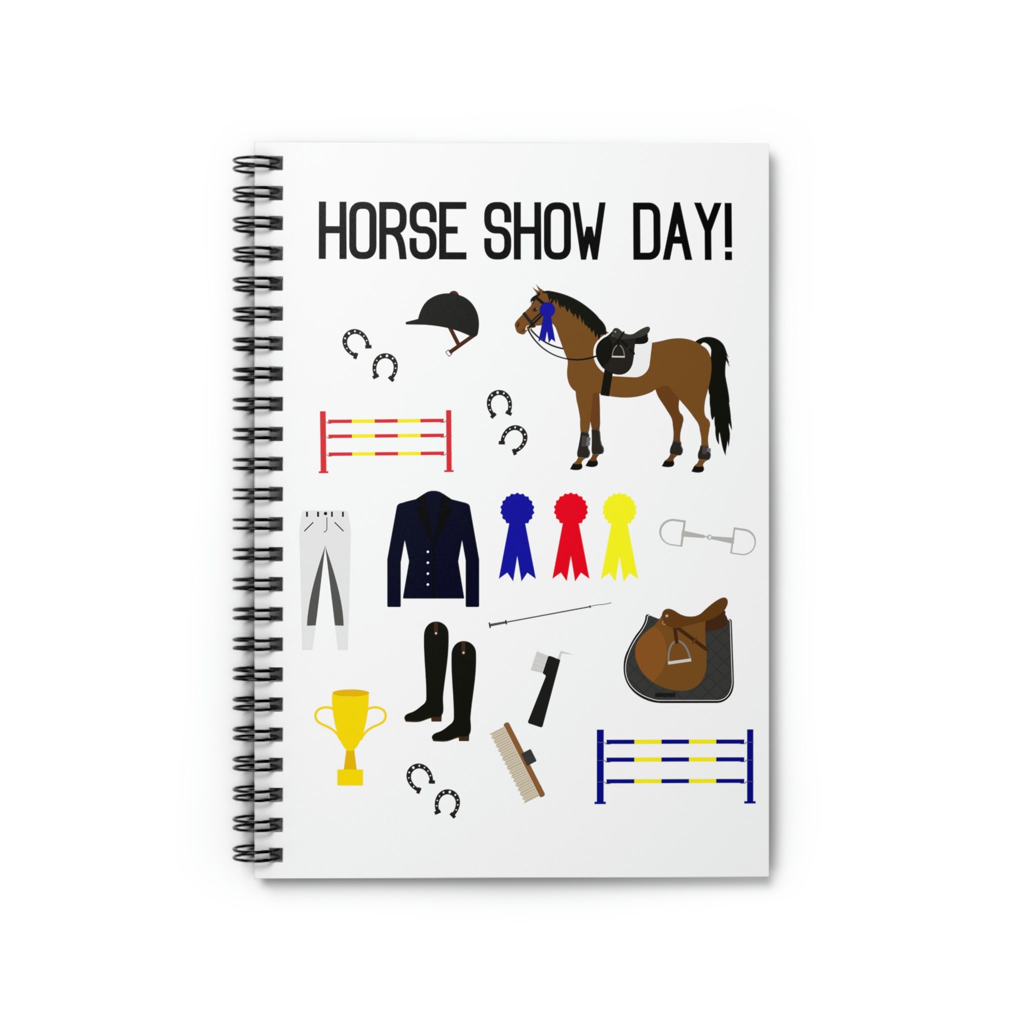Horse Show Themed Notebook Pony Themed Spiral Notebook 59 - Etsy