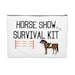 HORSE SHOW Survival Kit Zipper Pouch Makeup Cosmetic Accessories Bag ...