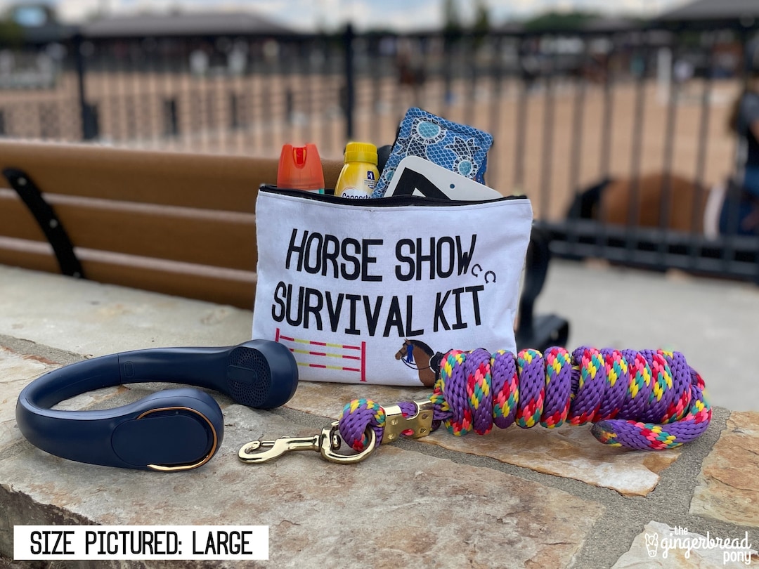 HORSE SHOW Survival Kit Zipper Pouch | Makeup Cosmetic Accessories Bag ...