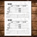 Printable HORSE STALL Info Card Form | Travel Information Essentials ...