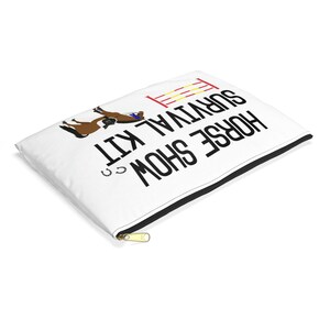 HORSE SHOW Survival Kit Zipper Pouch | Makeup Cosmetic Accessories Bag ...