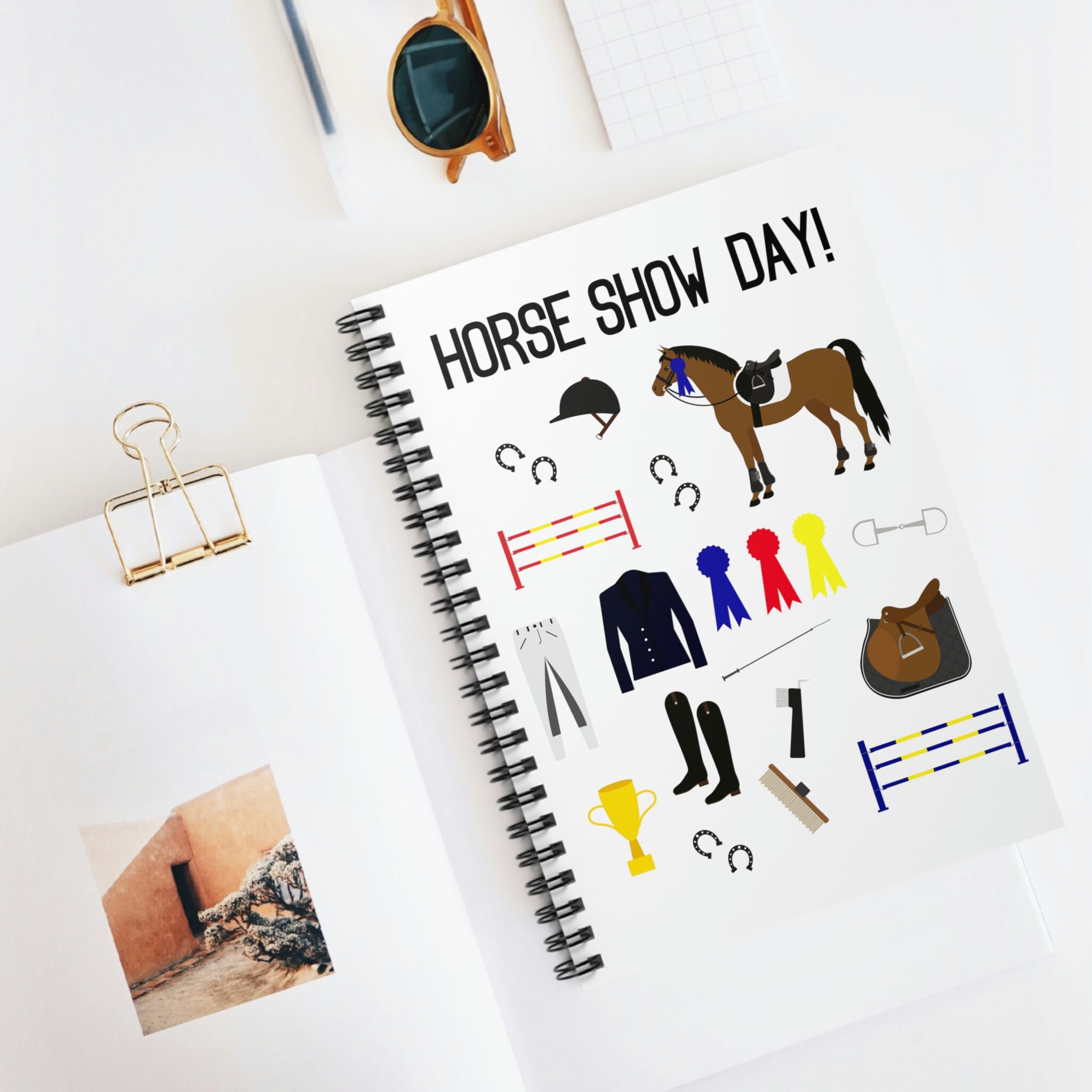 Horse Show Themed Notebook Pony Themed Spiral Notebook 59 - Etsy
