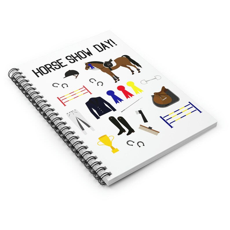 Horse Show Themed Notebook Pony Themed Spiral Notebook 59 - Etsy
