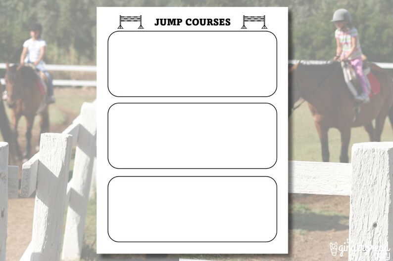 Printable HORSEBACK RIDING Lesson Plan Pages | Equestrian Horse Show ...