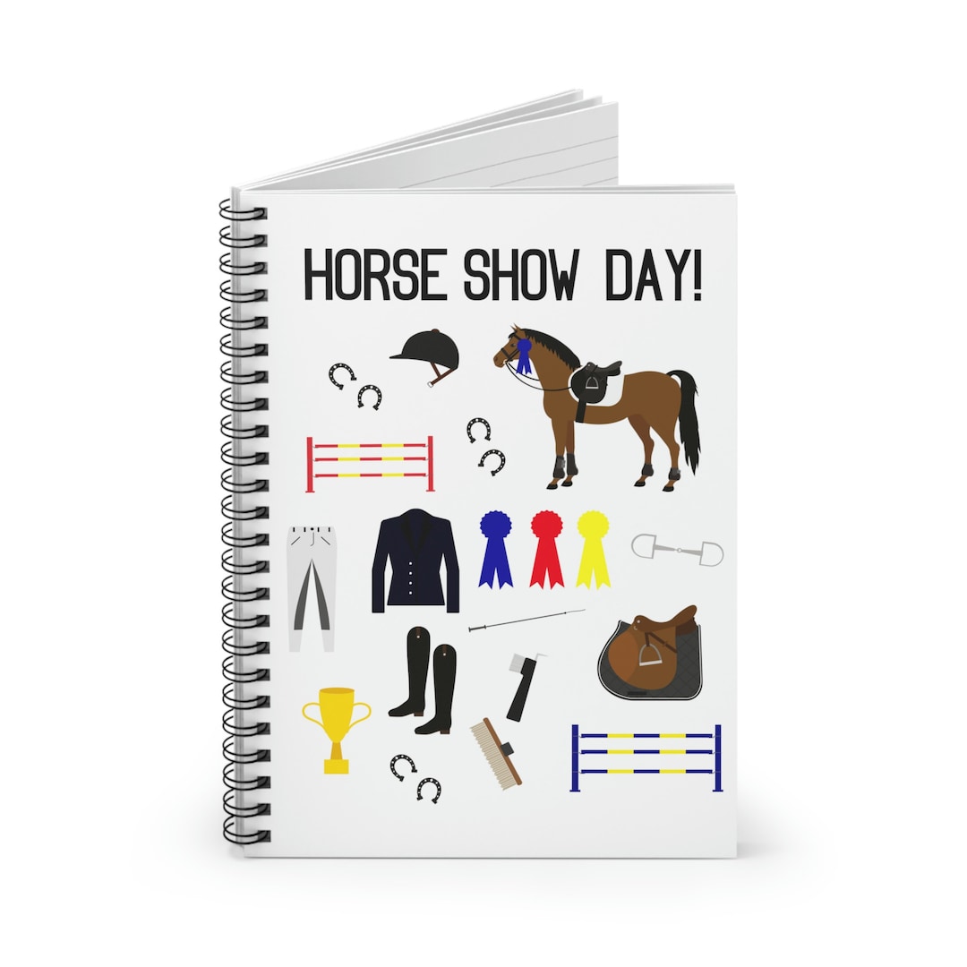Horse Show Themed Notebook Pony Themed Spiral Notebook 59 Lined Pages ...