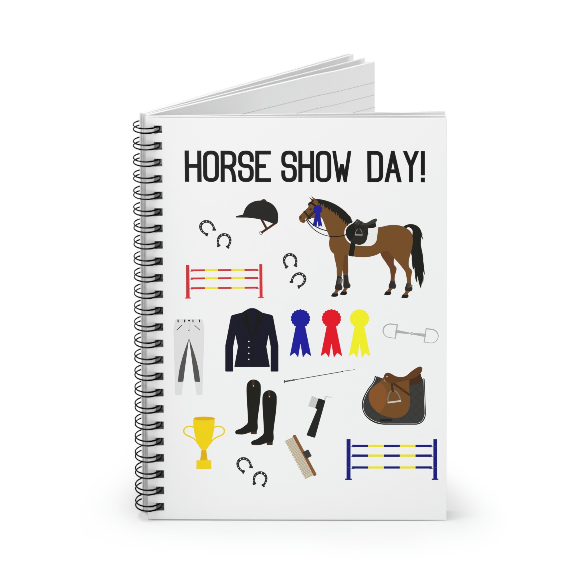 Horse Show Themed Notebook Pony Themed Spiral Notebook 59 - Etsy