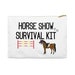 HORSE SHOW Survival Kit Zipper Pouch Makeup Cosmetic Accessories Bag ...