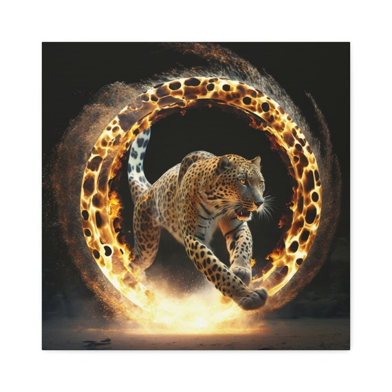 Jaguar Animal On Fire