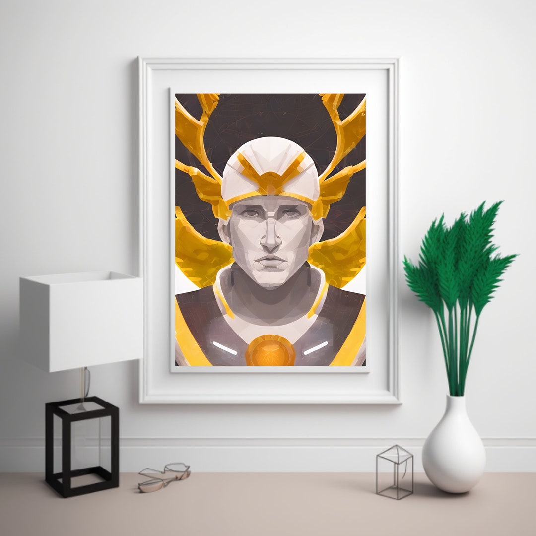 Digital Art, Archangel Abstract Form. - Etsy