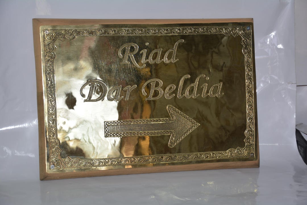 Personalized Brass House Plaque, Custom Handmade Decorative Plaque ...