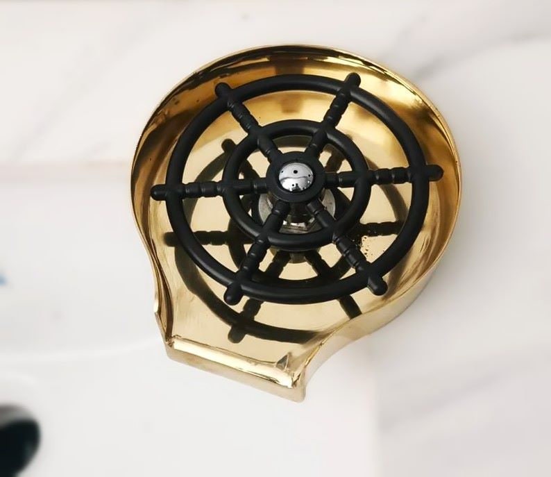 Unlacquered Brass Glass Rinser for Kitchen Sinks Kitchen Sink ...