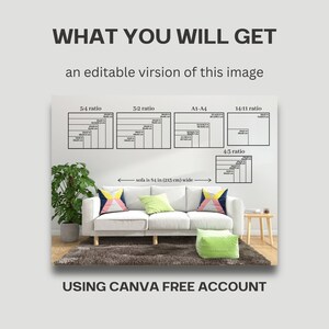 Horizontal Wall Art Size Guide, Poster Size Comparison, Frame Size ...