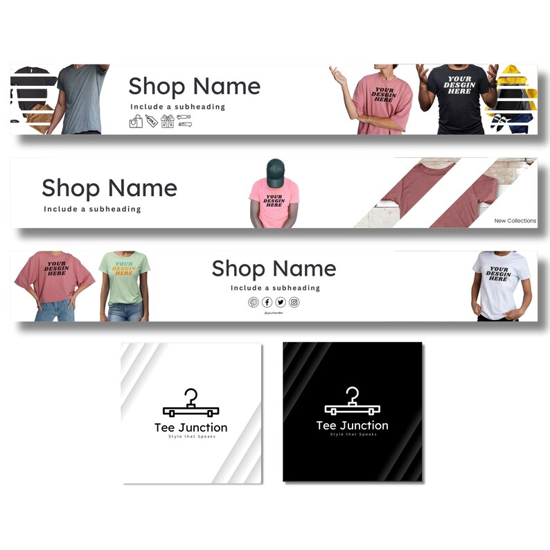 Etsy Shop Branding Kit: Editable Banner Templates (canva) - Etsy