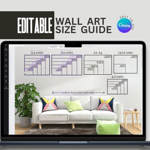 Horizontal Wall Art Size Guide, Poster Size Comparison, Frame Size ...