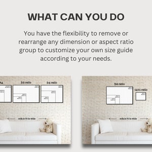 Art Print Size Guide, Ratio Size Guide, Picture Frame Size Guide, Art ...