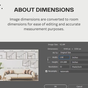 Editable Gallery Wall Art Size Guide, Gallery Wall Decor Size Chart ...
