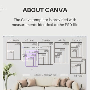 Editable Gallery Wall Art Size Guide, Gallery Wall Decor Size Chart ...