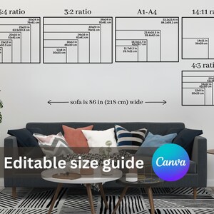 Wall Art Size Guide, Frame Sizes Guide, Poster Size Guide, Print Size ...