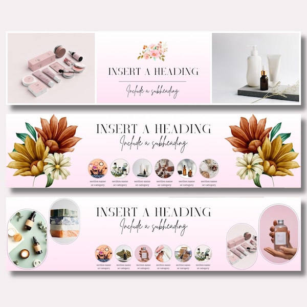 Small Banner Template - Etsy