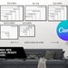 Visual Size Chart for Digital Artwork With Canva Templates Simplified ...