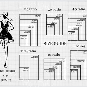 Wall Art Size Guide ,vertical and Horizontal Frame Size Comparison ...