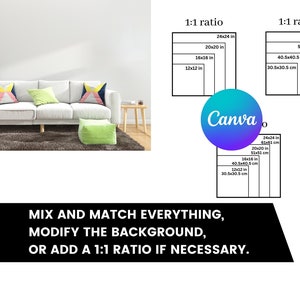 Horizontal Wall Art Size Guide, Poster Size Comparison, Frame Size ...