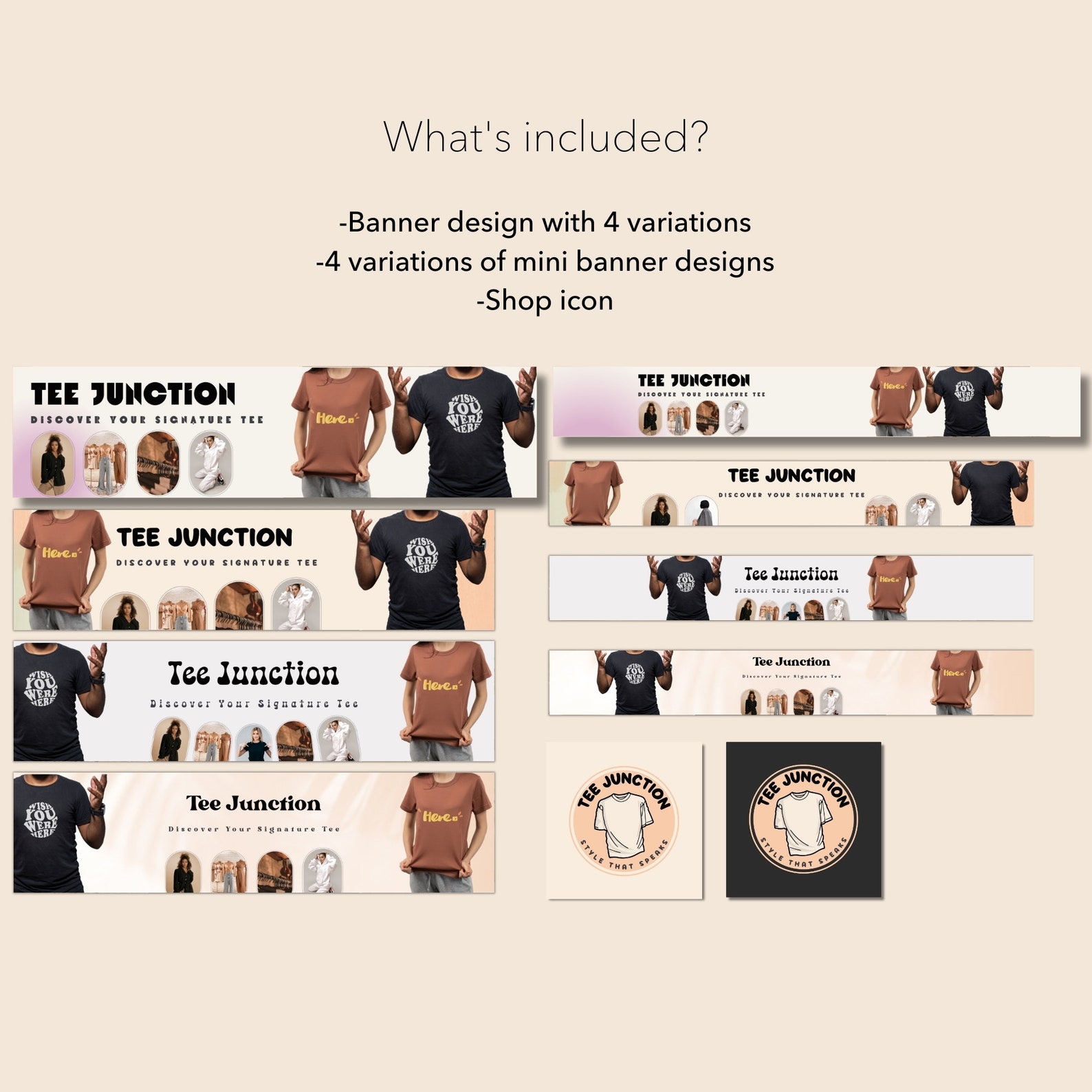 Etsy Shop Banner Kit: Customizable Shop Icon (canva Editable) - Etsy