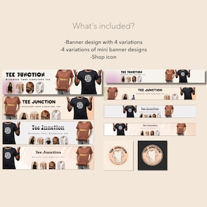 Etsy Shop Banner Kit: Customizable Shop Icon (canva Editable) - Etsy