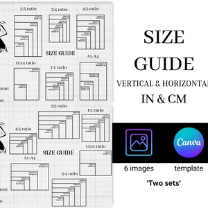 Wall Art Size Guide ,vertical and Horizontal Frame Size Comparison ...