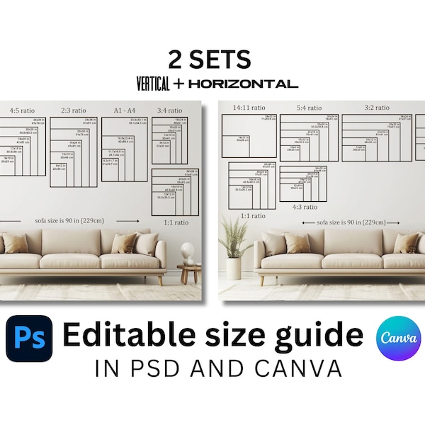 Poster Size Chart - Etsy