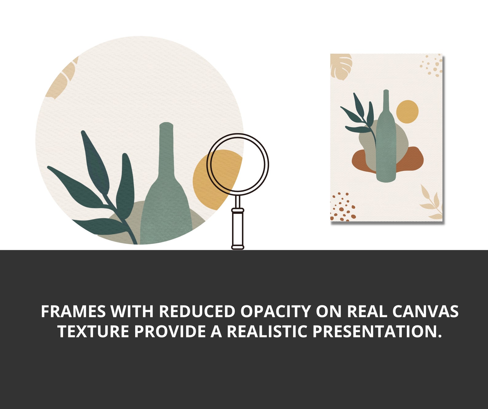 Canvas Mock up Template Canvas Size Guide Canvas Photo - Etsy